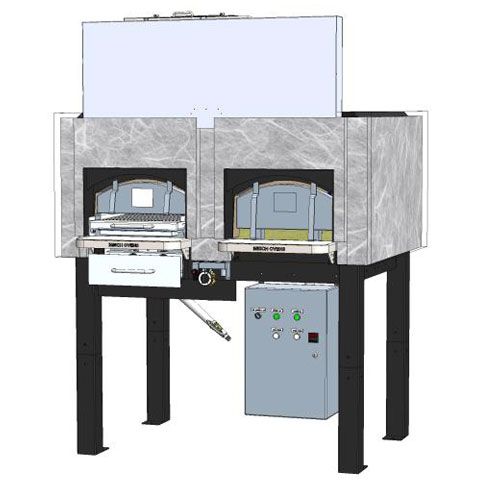 Beech stone hearth rectangular two door pizza & grill oven RGO1250 for ...